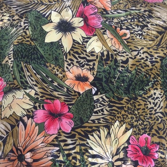 Vintage | Dresses | Vintage Jungle Print Dress | Poshmark